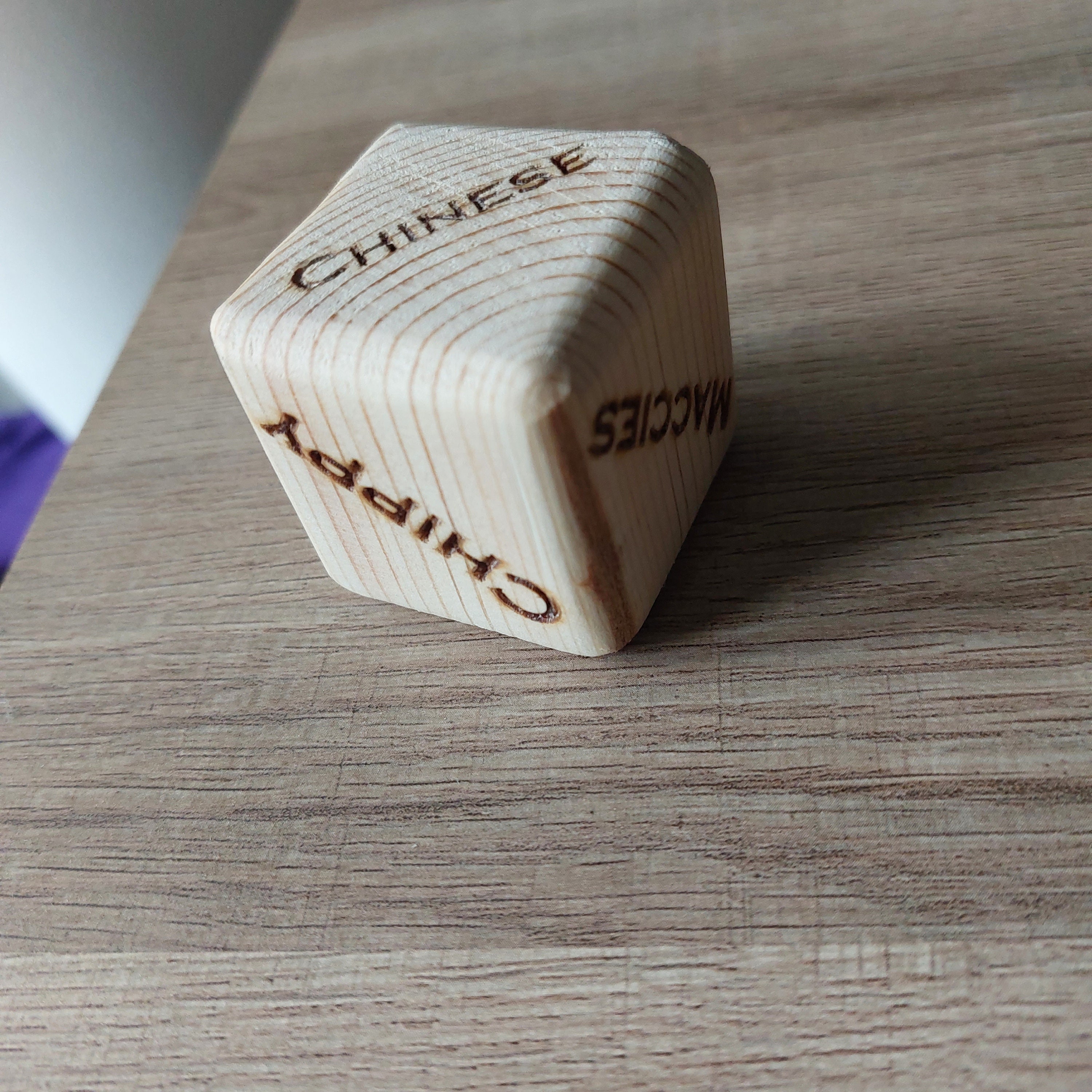 Custom Wooden Takeaway Dice Block - Etsy