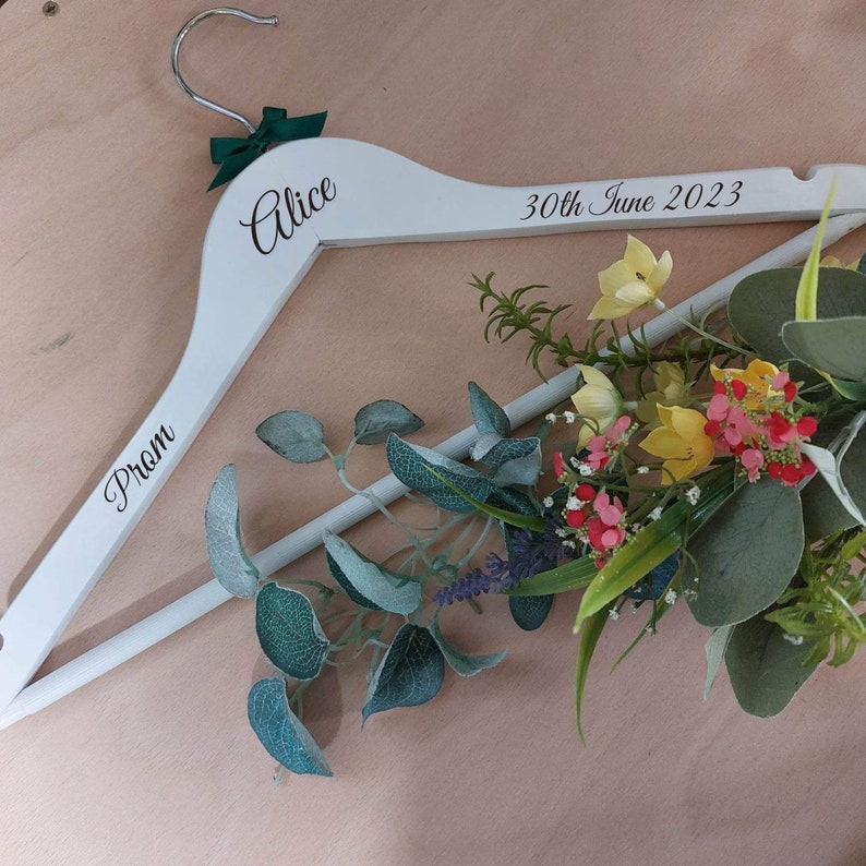 Personalised Engraved Prom/wedding Adult Hangers, Bride, Prom, Groom ...