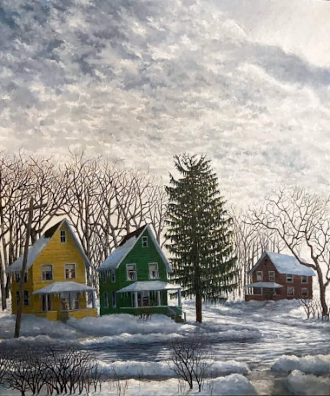 This 30 X 35-inch Oil on Canvas Painting Was Created in 1995. Fine Art ...