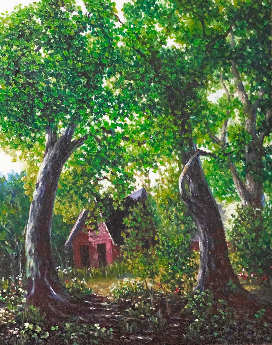 Red House Landscape Print: Signed Limited Edition Giclée - Etsy