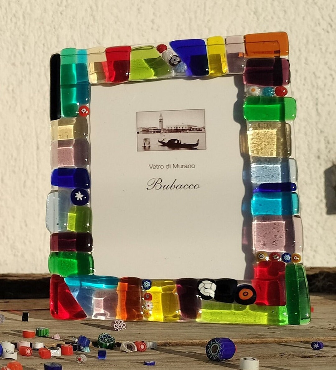 Murano Glass Frame, Murano Glass Table Frame, Cadre En Verre De Murano ...
