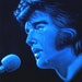Dazzling Blue Elvis Presley the King Black Velvet Original Oil Painting ...