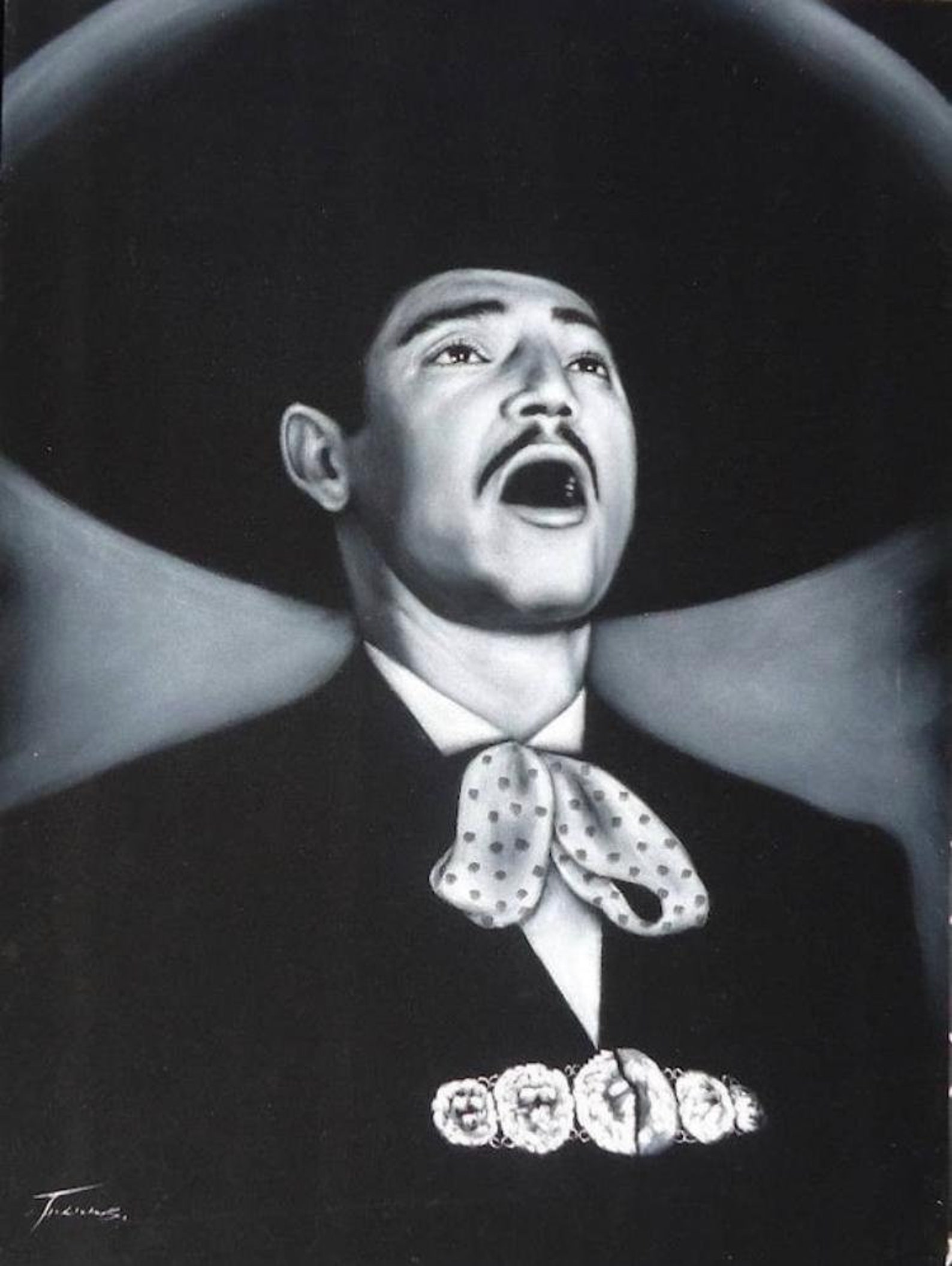 Javier Solis Mexican Charro Actor Singer Legend Black Velvet - Etsy