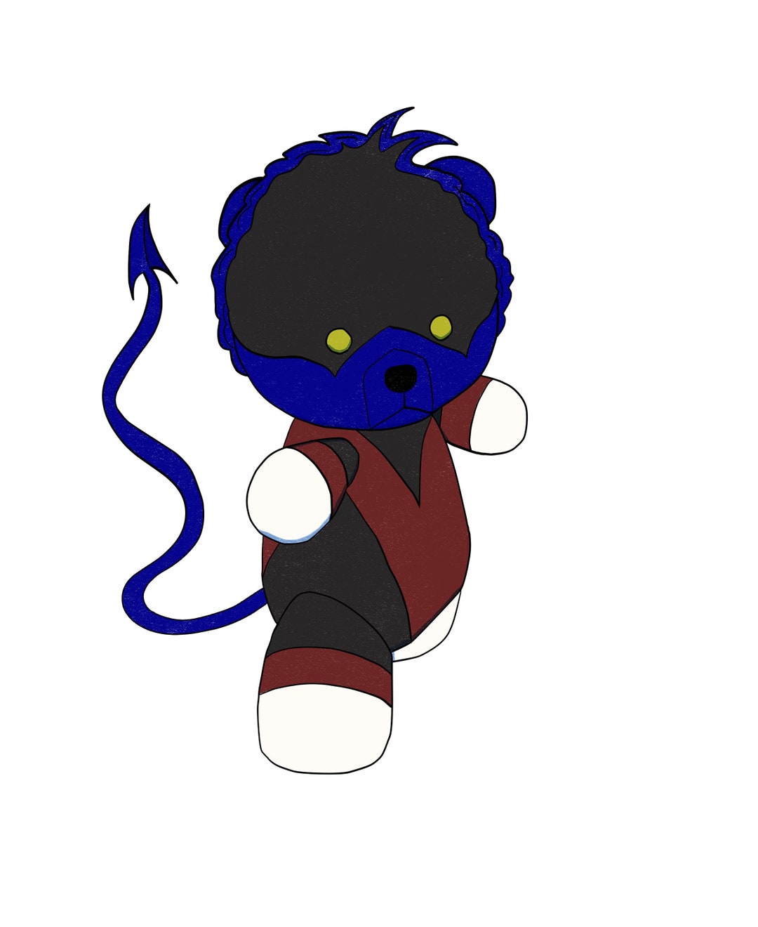 Bearly Nightcrawler Sticker - Etsy