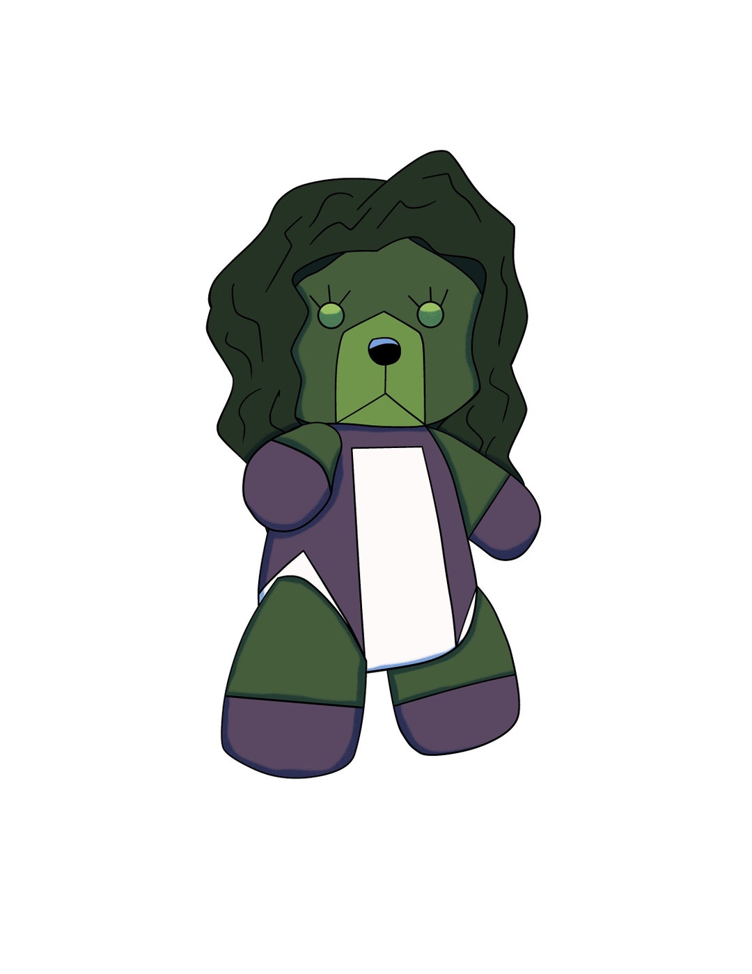 Bearly She-hulk Sticker - Etsy