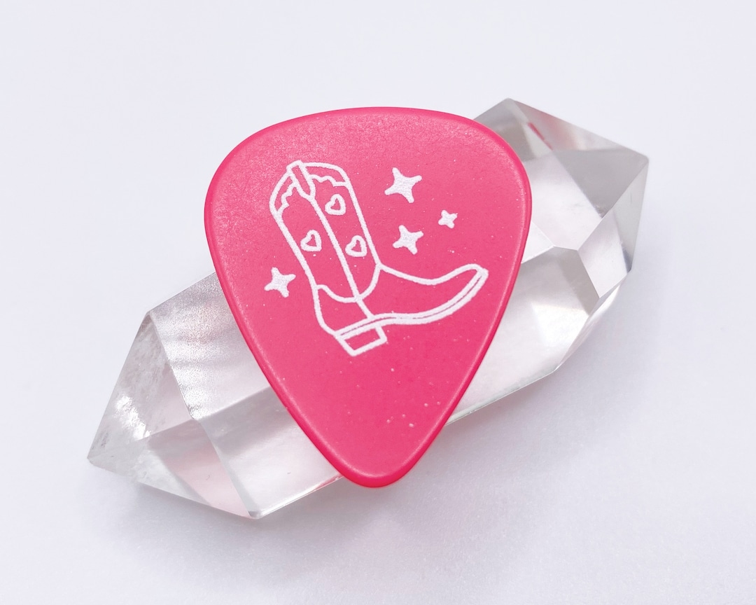 Disco Cowgirl Guitar Pick Pack | Pink Celluloid Country Western Picks ...