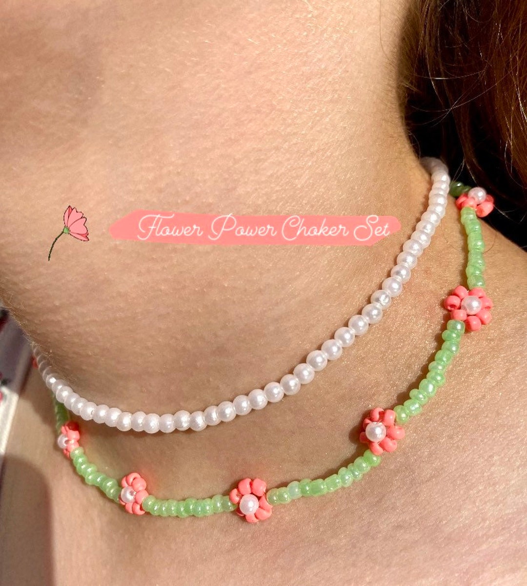 Flower Power Choker Set - Etsy