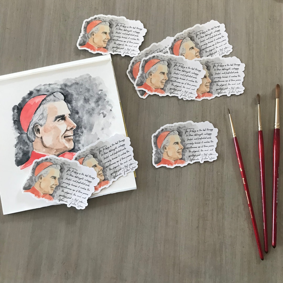 Fulton Sheen Vinyl Sticker - Etsy