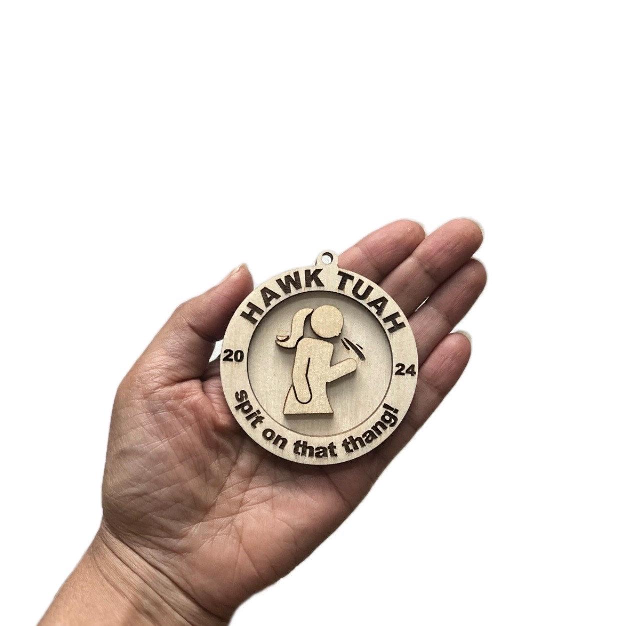 Hauk Tuah Christmas Ornament Spit on That Thang Viral Hawk Tuah Girl ...