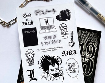 Death Note Stickers (500+ Results) | Etsy