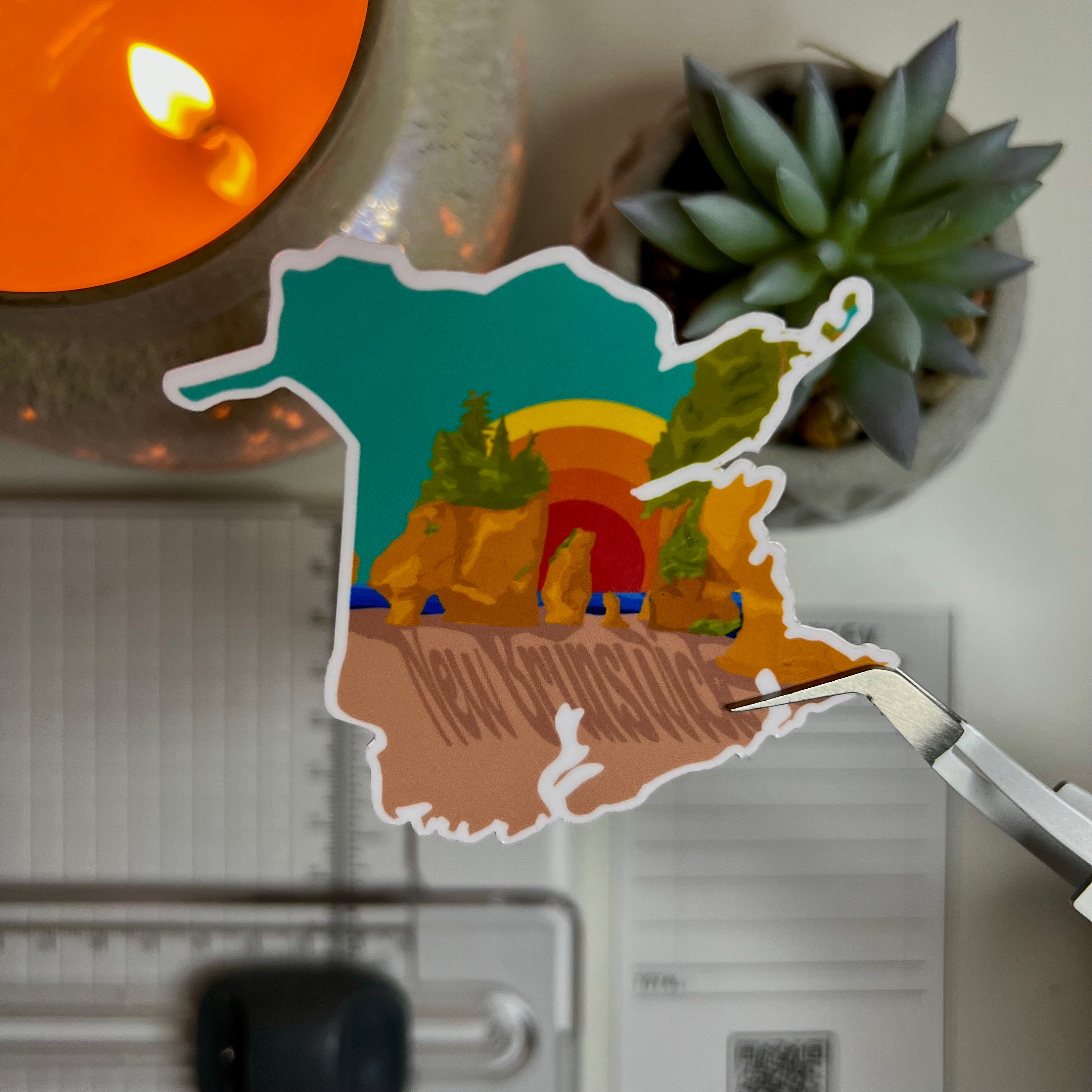 Waterproof New Brunswick Sticker Water Bottle Sticker - Etsy