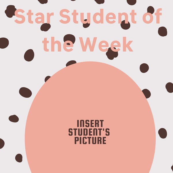 Star Student Template - Etsy
