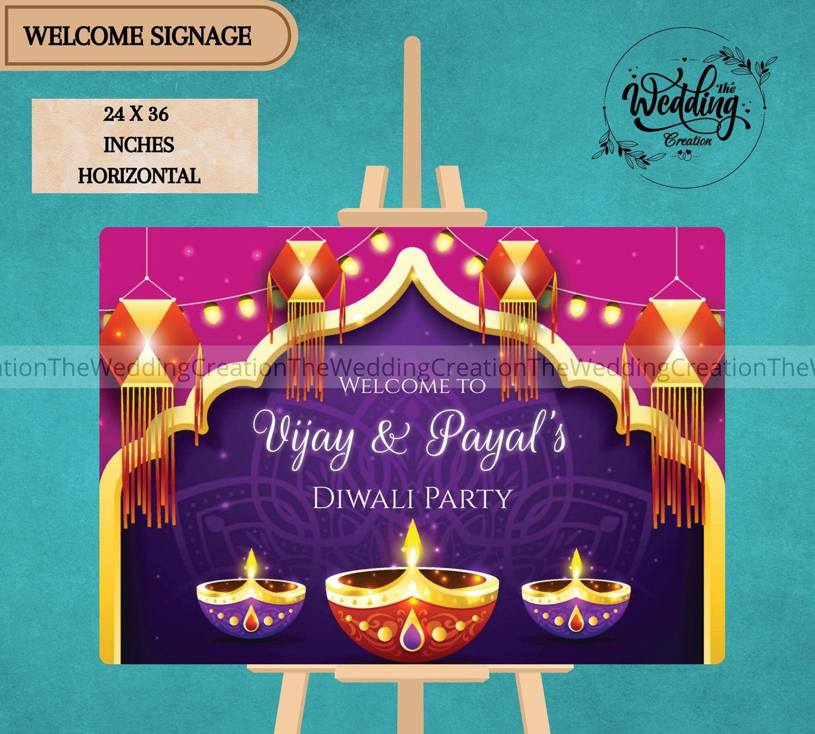 Diwali Decor Sign, Diwali Party Signs, Diwali Poster, Diwali Welcome ...