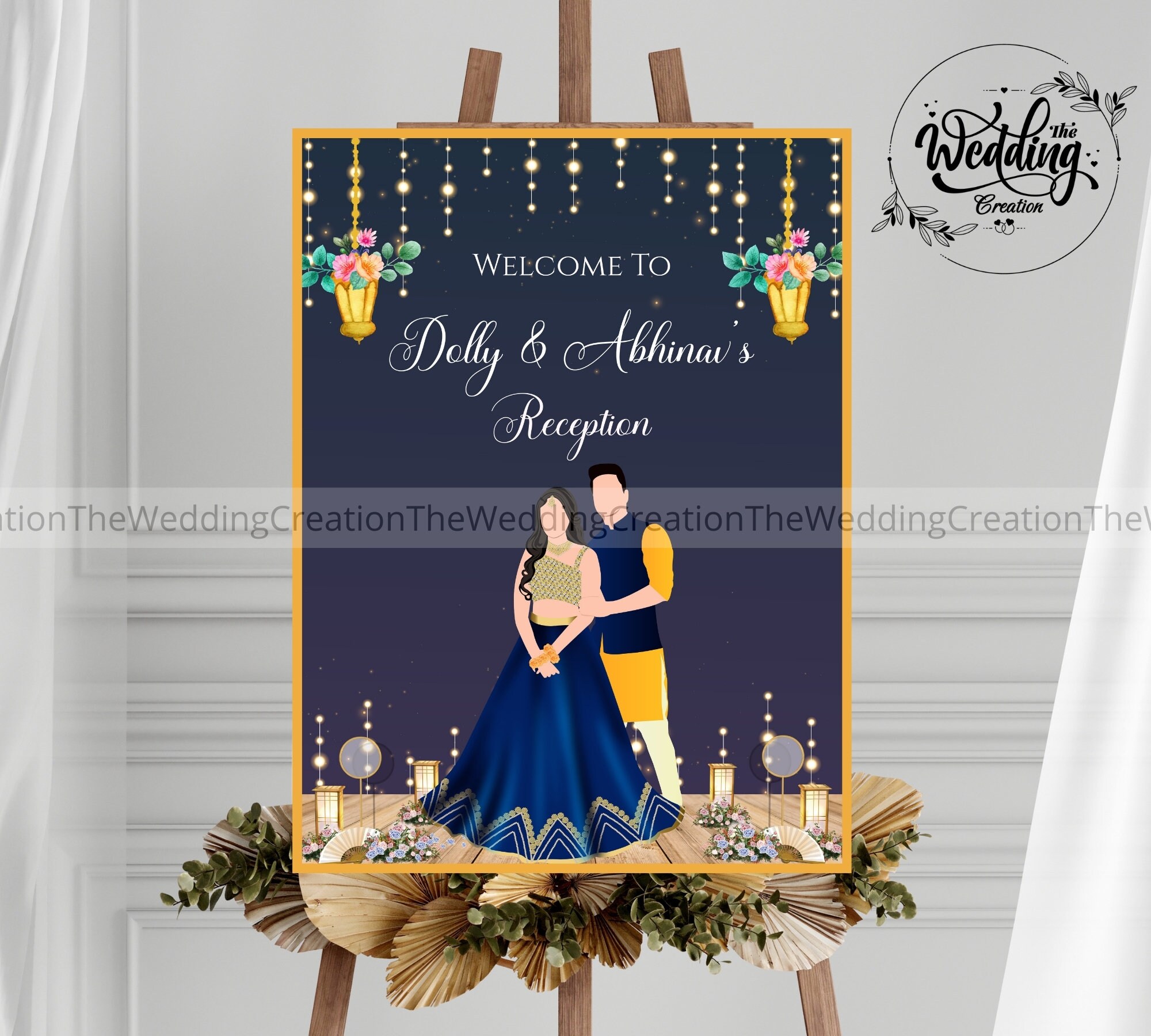 Indian Reception Welcome Signs, Indian Reception Sign & Indian Wedding ...