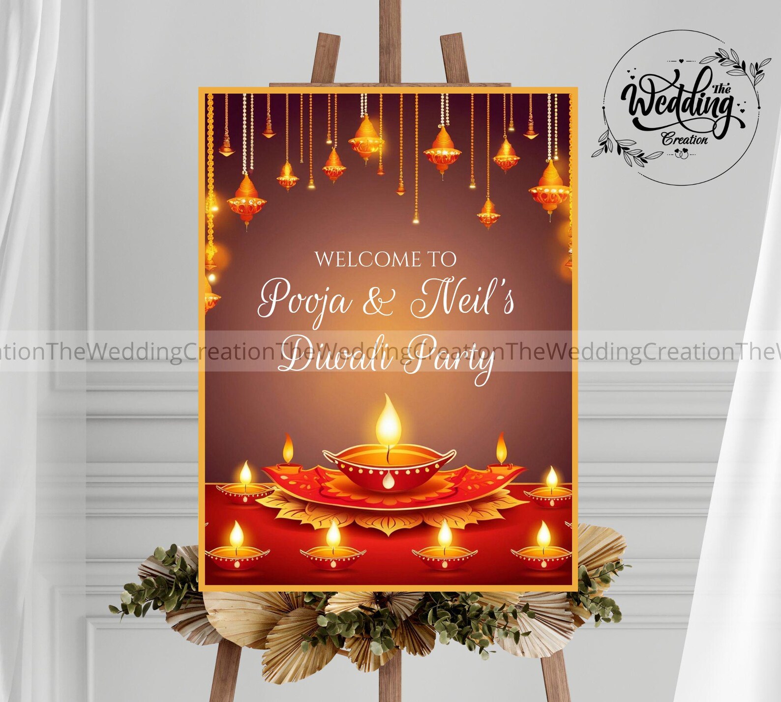 Diwali Banners, Diwali Party Signs, Diwali Poster, Diwali Decor Sign ...