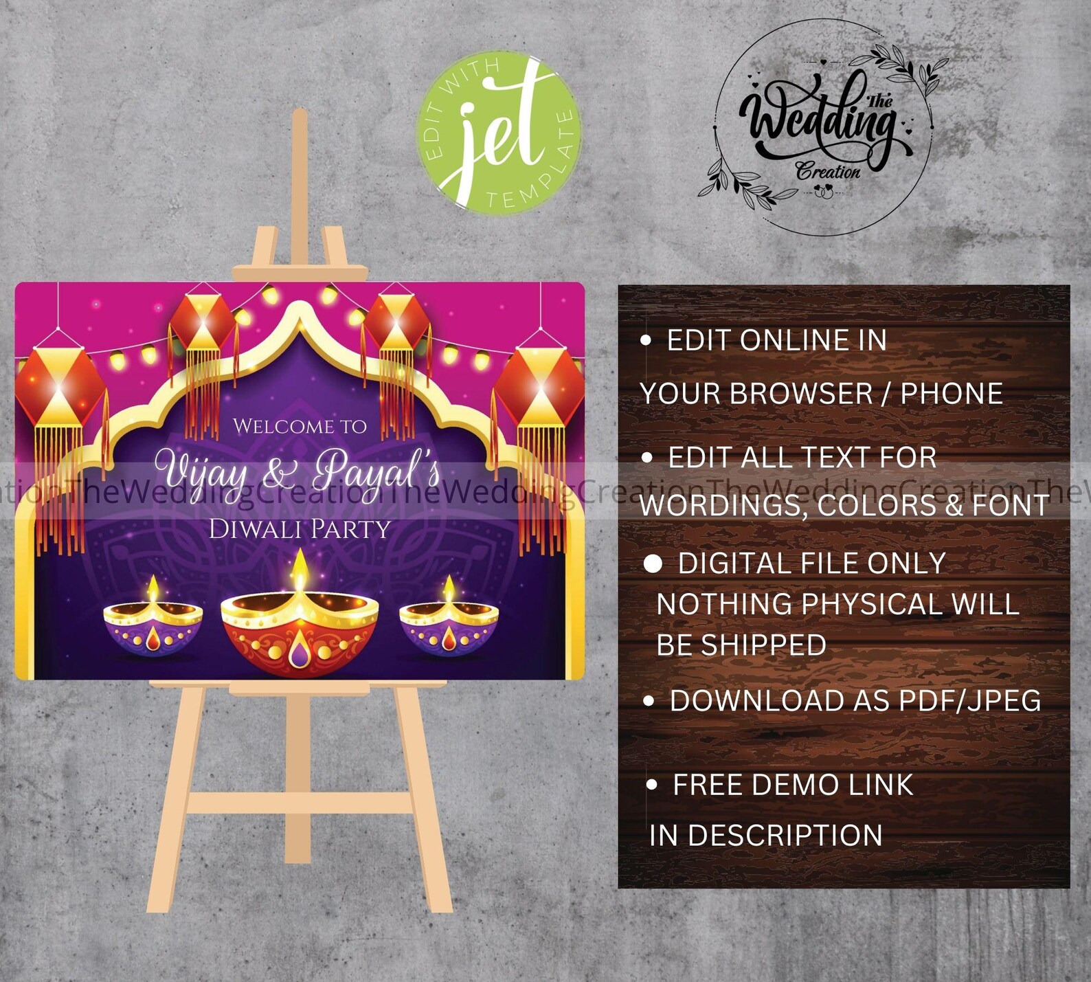 Diwali Decor Sign, Diwali Party Signs, Diwali Poster, Diwali Welcome ...