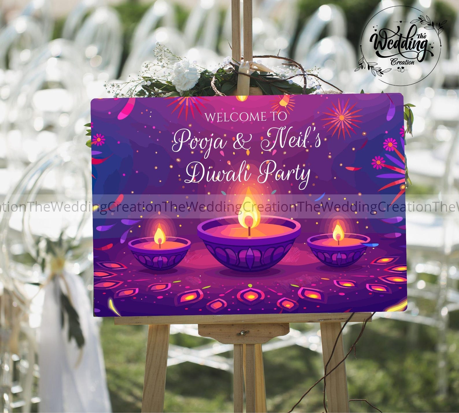 Diwali Welcome Sign, Diwali Party Signs, Diwali Poster, Diwali Decor ...