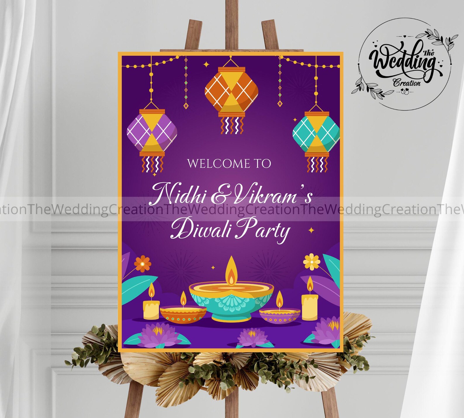 Diwali Party Signs, Diwali Poster, Diwali Decor Sign, Diwali Welcome ...