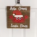 Santa Claws Crab Sign: Coastal Christmas Wood Plank Wall Art - Etsy