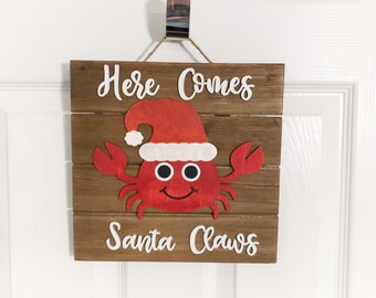 Santa Claws Sign - Etsy