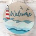 Lighthouse Wall Decor, Ocean Welcome Sign, Beach House Decor, Coastal ...