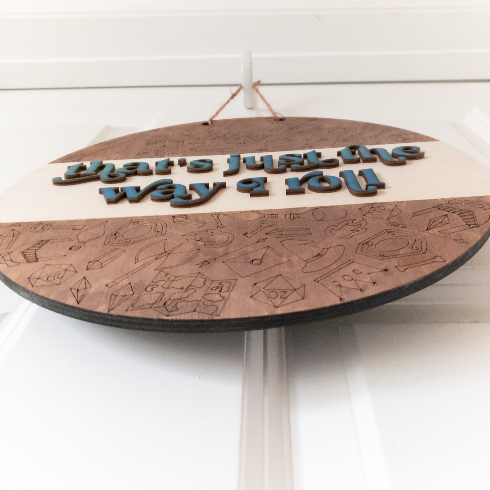 DND Sign Gaming Sign Game Room D20 Wall Decor Hanging - Etsy