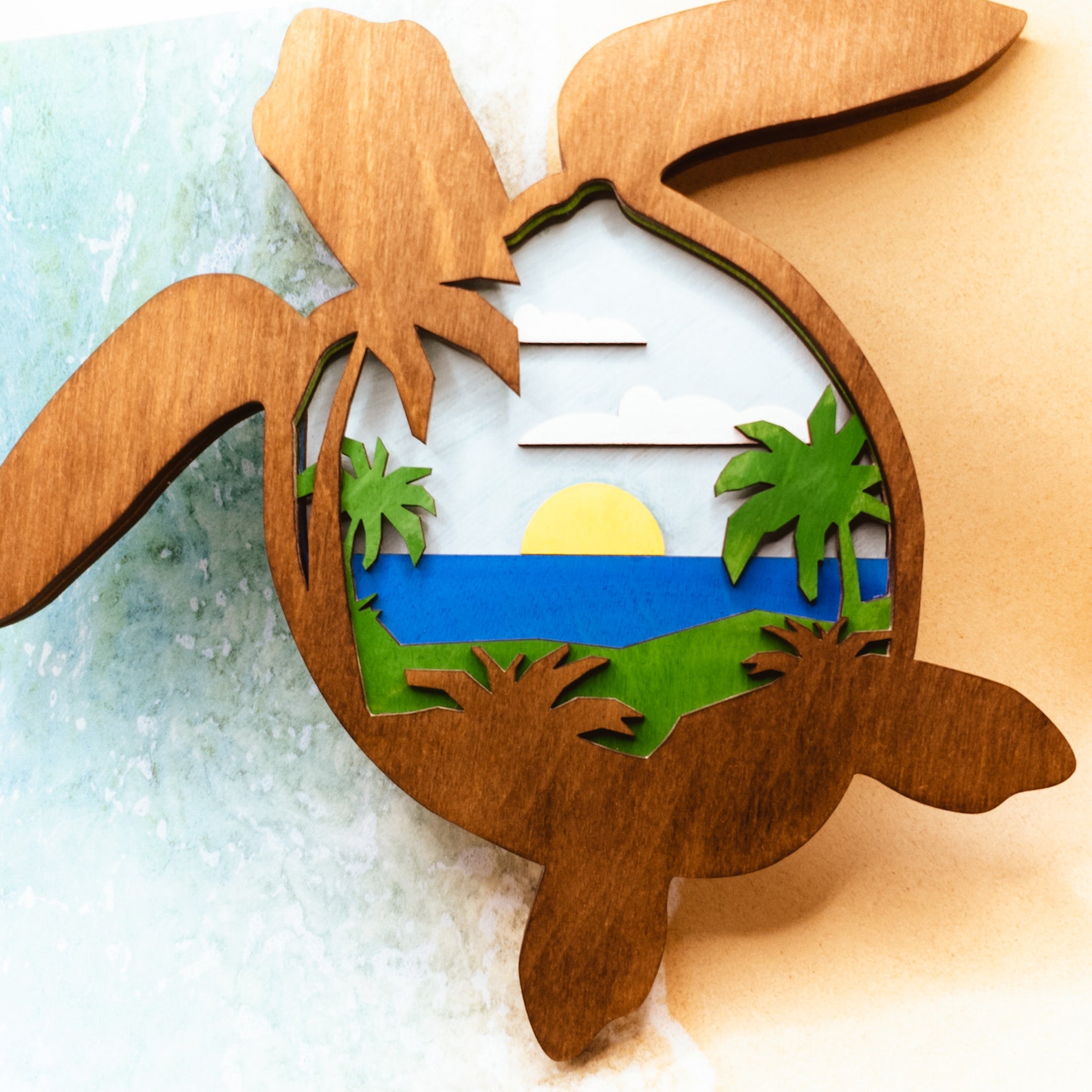 Sea Turtle Wall Decor Beach House Decor Coastal Accents 3D - Etsy