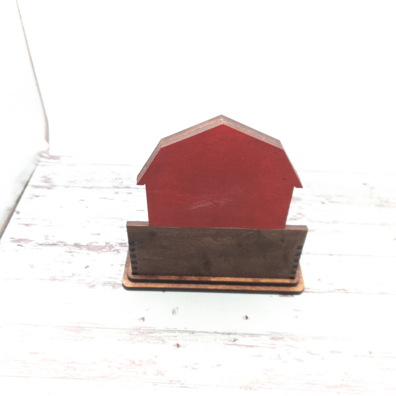 Red Barn Business Card Holder: Farmhouse Desk Decor, Farmer Gift - Etsy