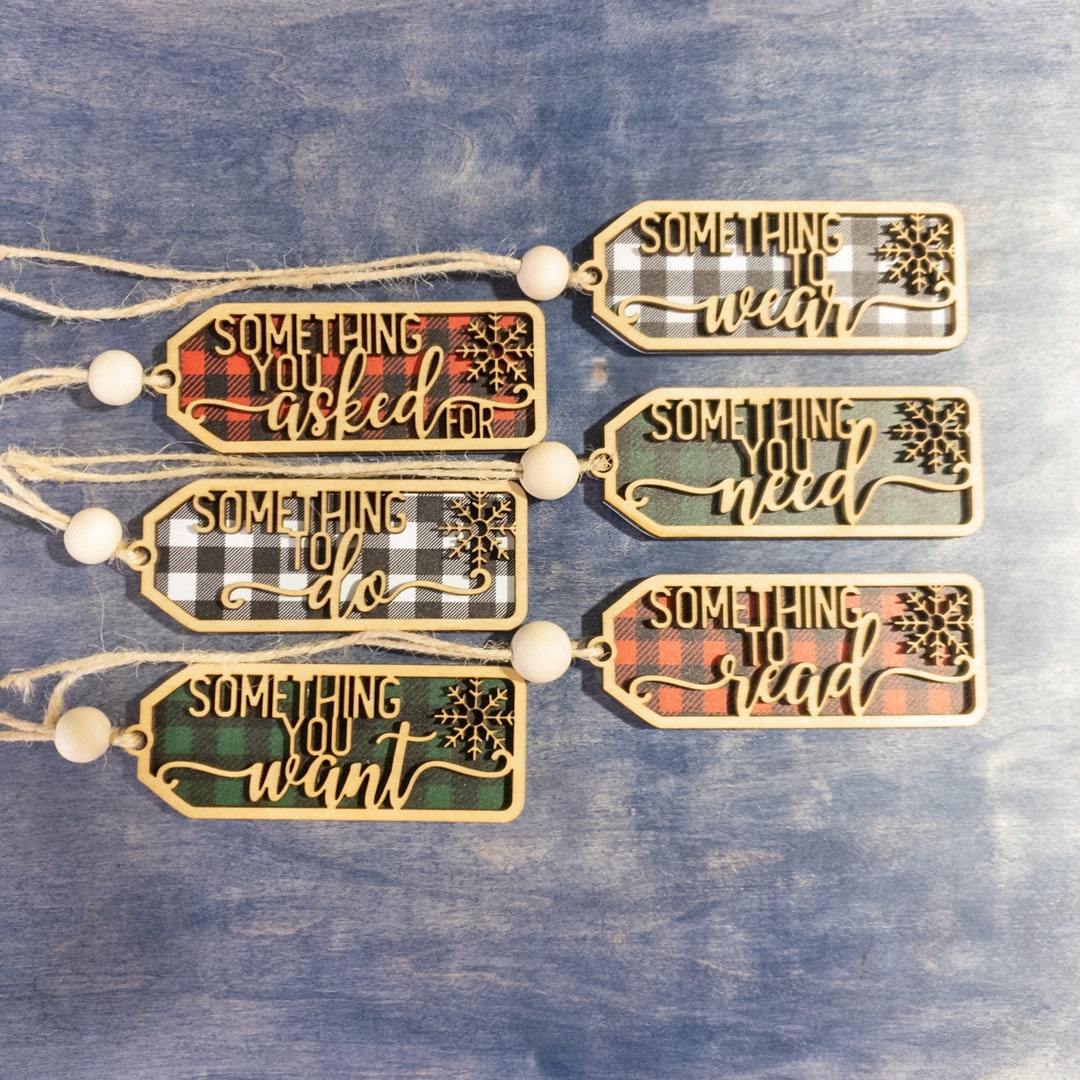 Christmas Gift Tag, Wooden Gift Tags, Family Gift Exchange, Gifting ...