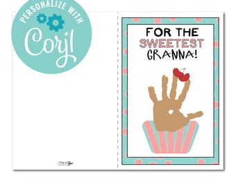 Cupcake Handprint - Etsy