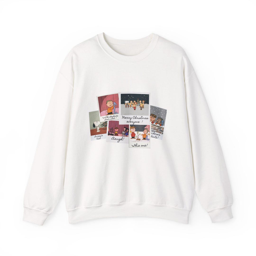 Christmas Snoopy Charlie Brown Sweatshirt, Holiday Peanuts Crewneck ...