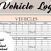 Vehicle Log | Car Log | Vehicle Tracker | Valuables Tracker | Valuables ...