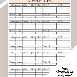 Vehicle Log | Car Log | Vehicle Tracker | Valuables Tracker | Valuables ...