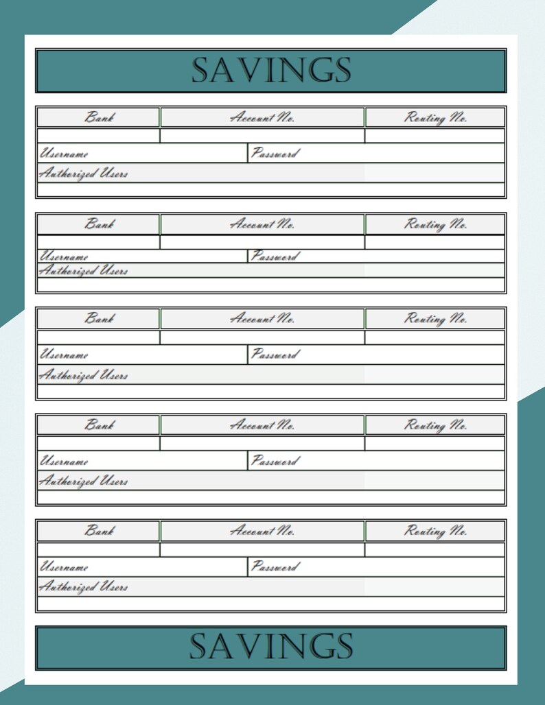 Finance Tracker | Bank Account Log | Checking Account Tracker | Debit ...