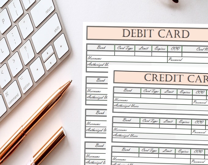 Debit Tracker - Etsy
