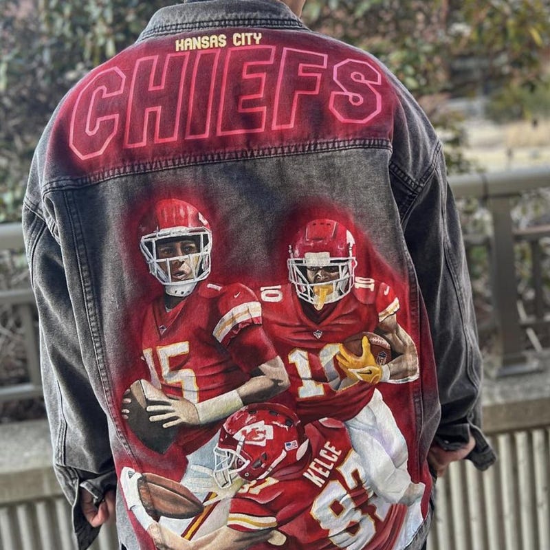 Painted Jean Jacket - Etsy