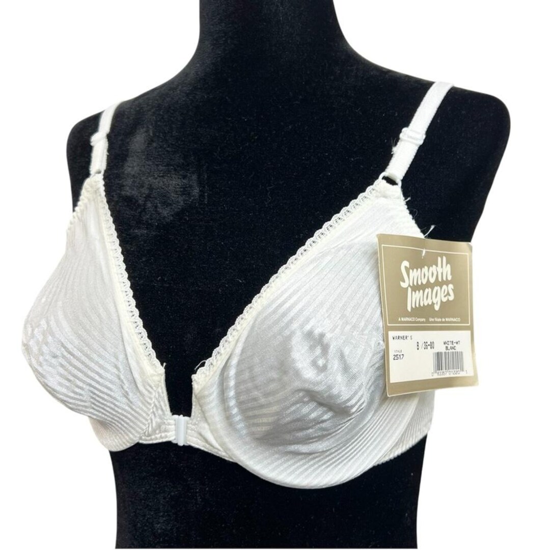 NWT 80s Warners Canada Smooth Images Ivory Front Closure Underwire Bra ...