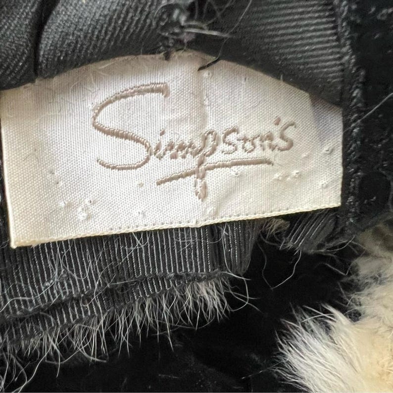Vintage 60s 70s Simpsons Canadian Union Made Genuine Silver Fox Fur ...