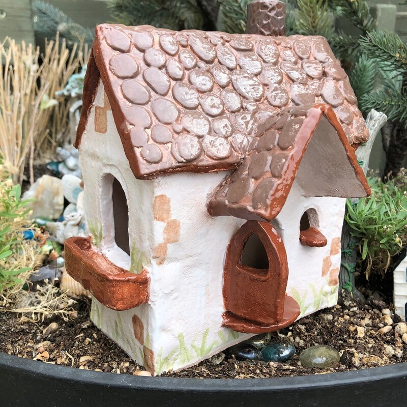 Pottery Tea Light Houses - Etsy UK