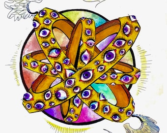 Ophanim, Biblically Accurate Angel, Limited Edition Mounted Fine Art ...