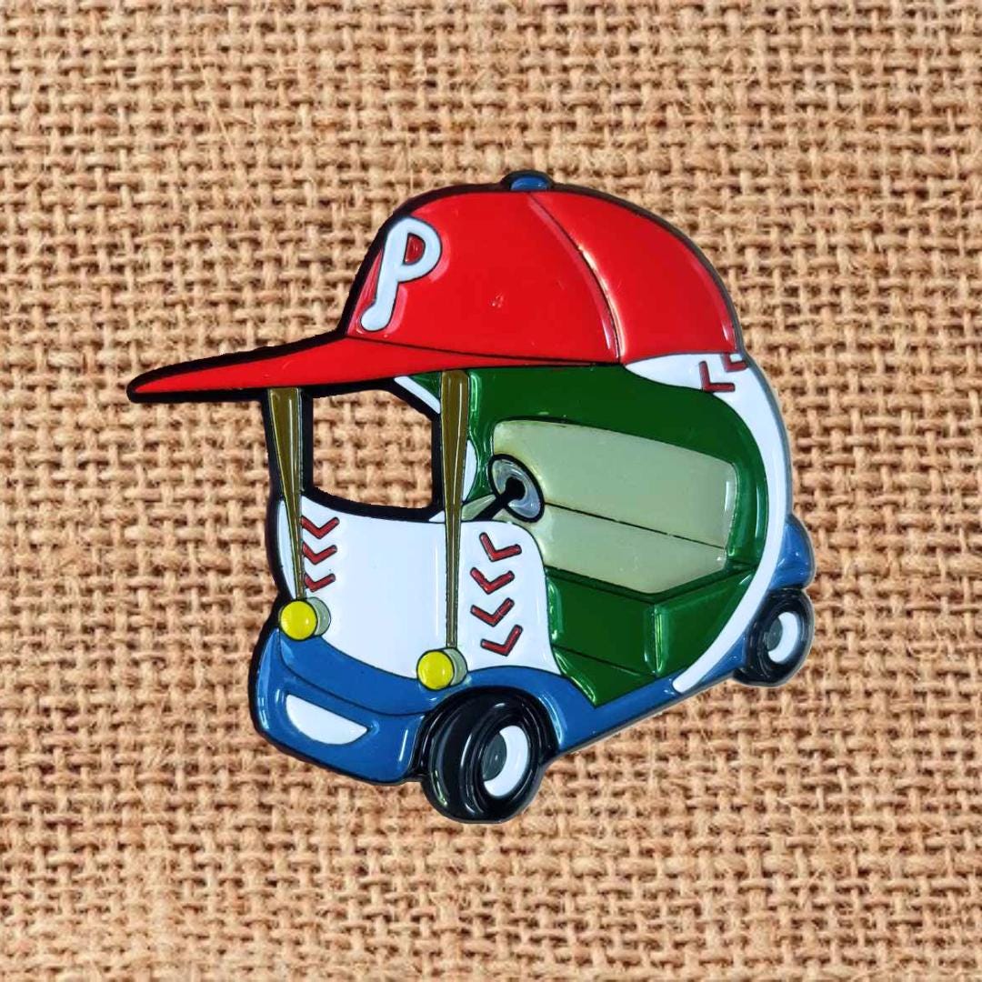 Philadelphia | Baseball Bull Pen Cart Buggy Enamel Lapel Backpack Hat ...