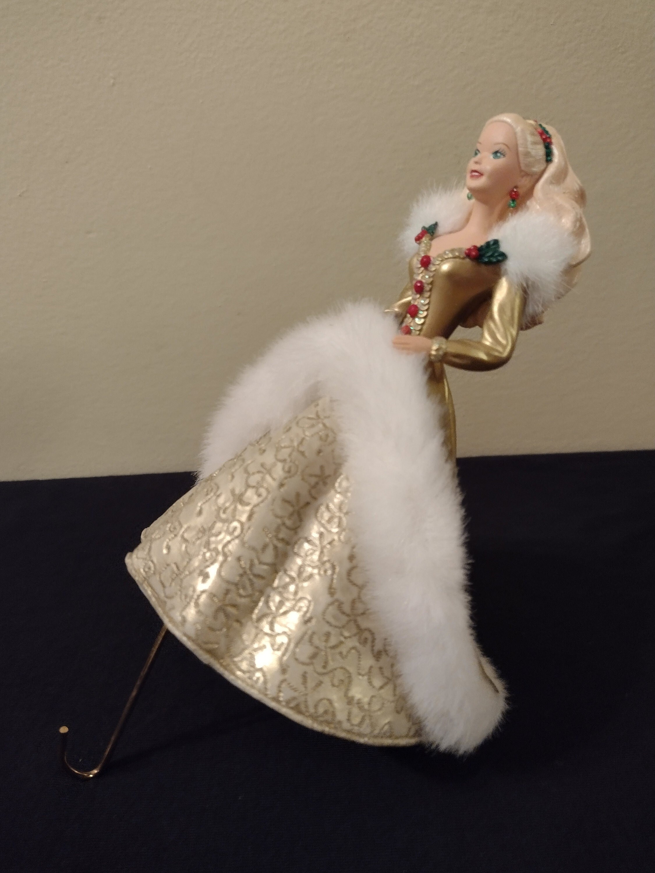 Vintage Happy Holidays Barbie. Stocking Hanger. Mattel Inc 1995 ...