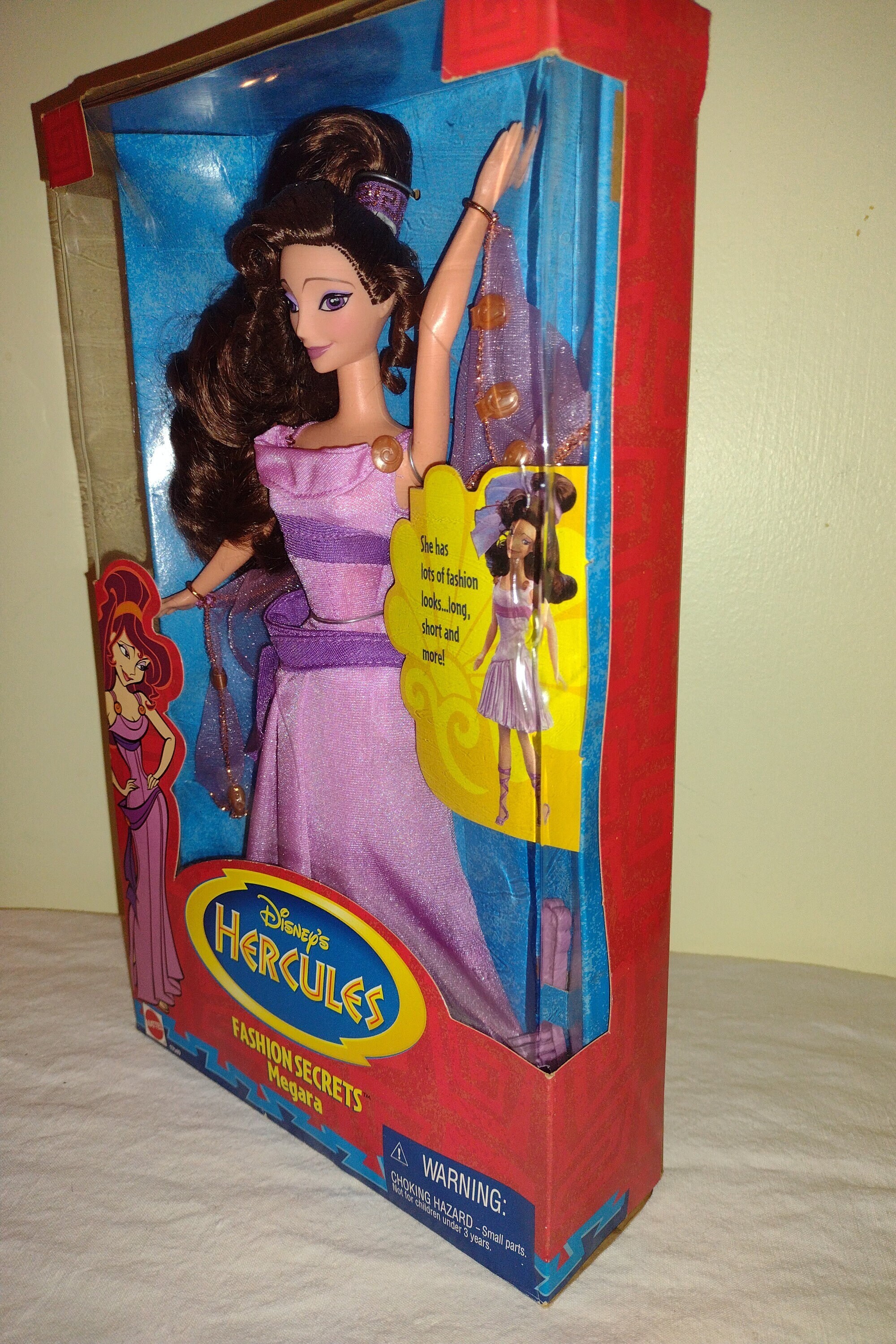 Vintage MEGARA Doll. DISNEY'S HERCULES Fashion Secrets Mattel Year 1996 ...