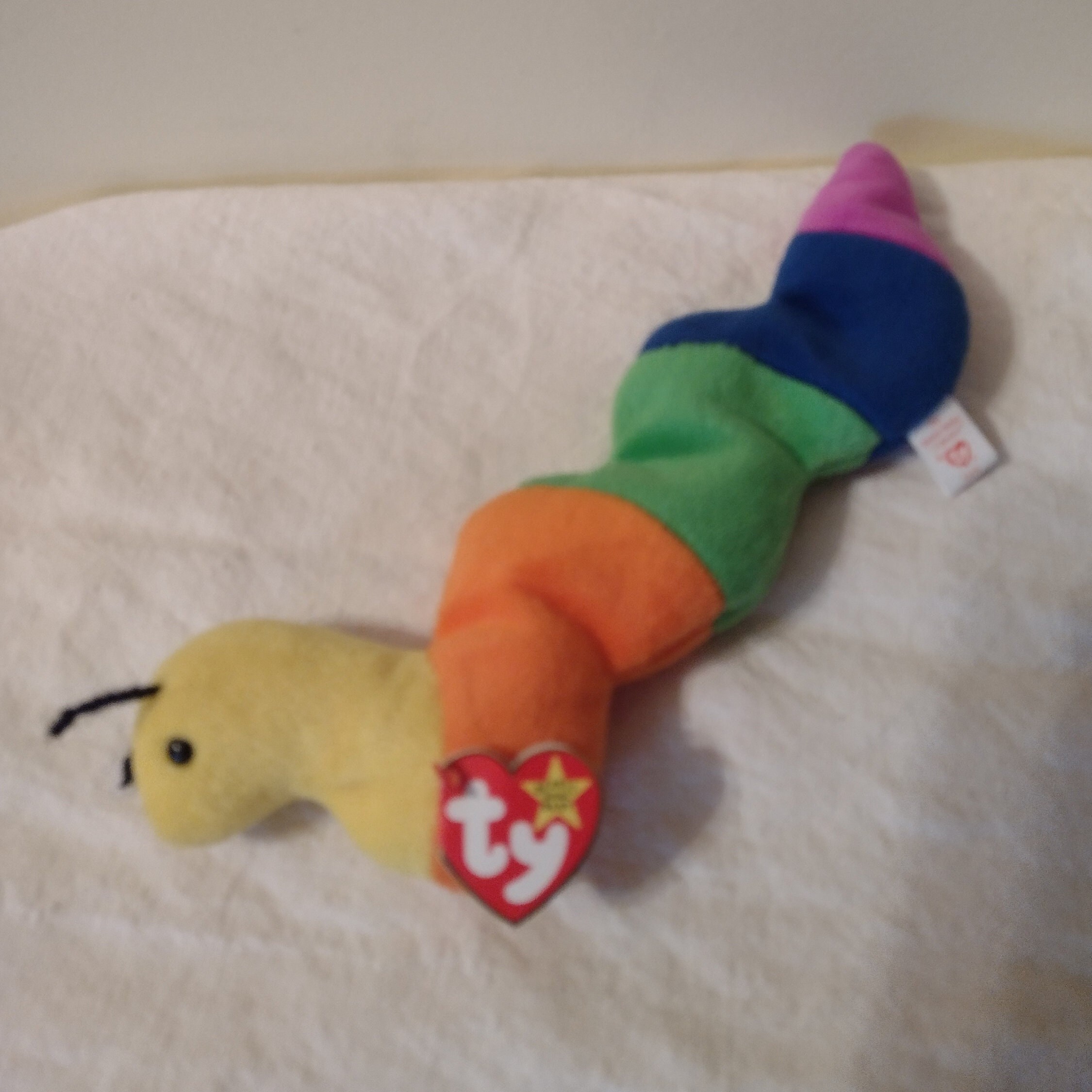 Vintage Inchworm TY Beanie Babies Collection. Retired Beanie. Rare Find ...