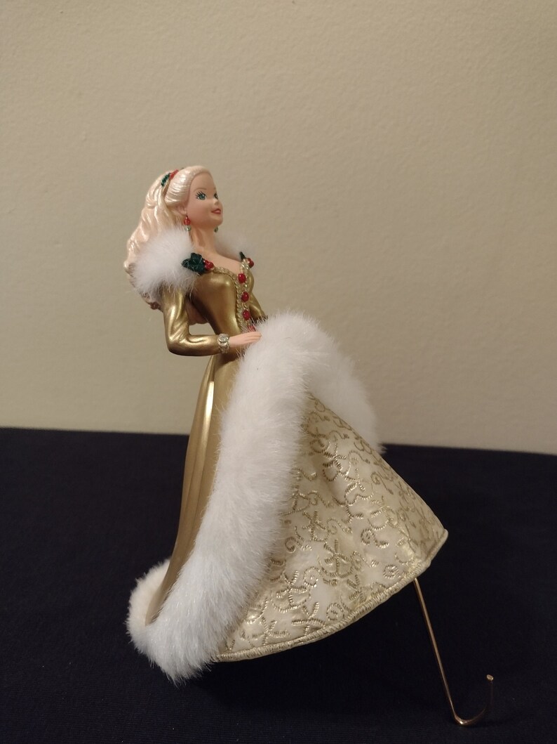 Vintage Happy Holidays Barbie. Stocking Hanger. Mattel Inc 1995 ...