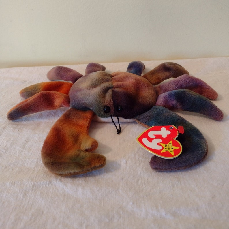 Vintage CLAUDE the Crab. Original TY Beanie Babies Collection. Date of ...