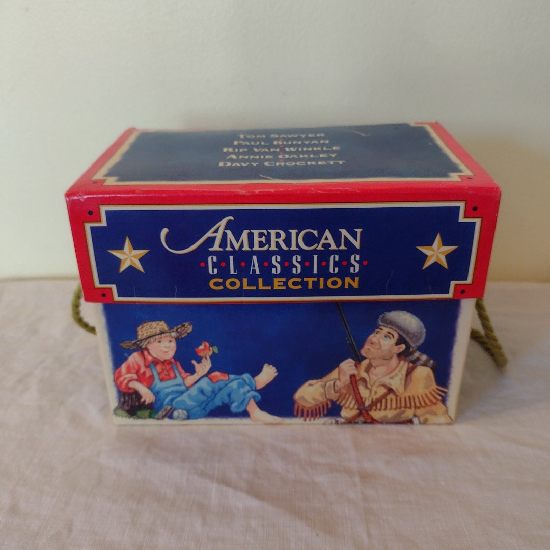 Vintage American Classics Books. in Original Box. Size 6.5" Hight, 4.5 ...