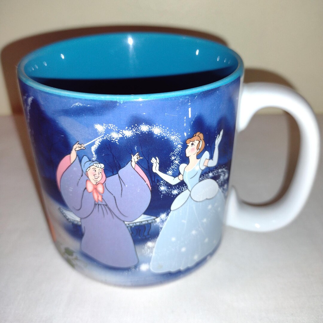 Vintage Disney Classic Cinderella Coffee Cup 1950. Cinderella/story ...