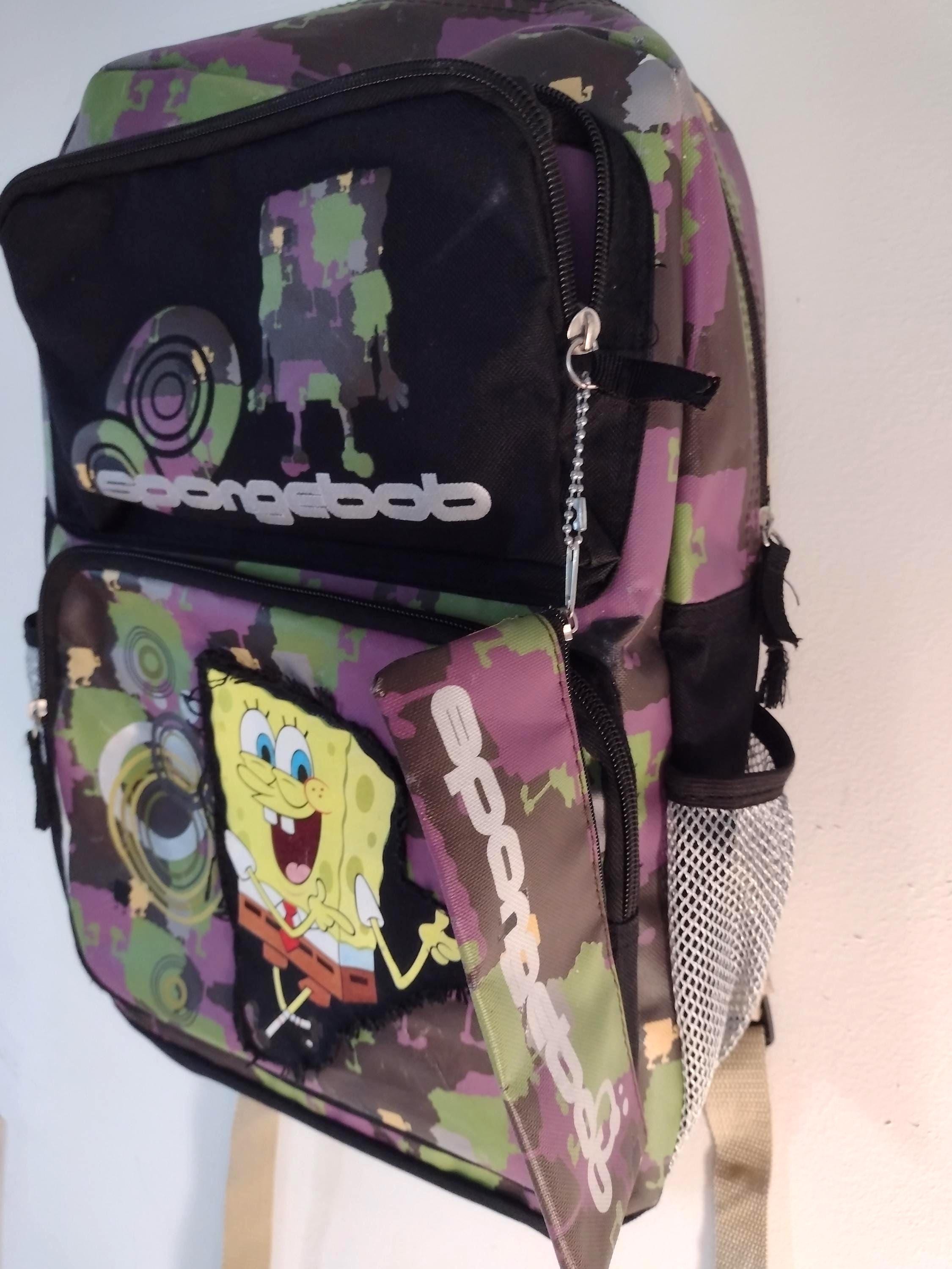 Vintage Spongebob Nickelodeon Backpack. Size 16" Tall, 14" Wide. - Etsy