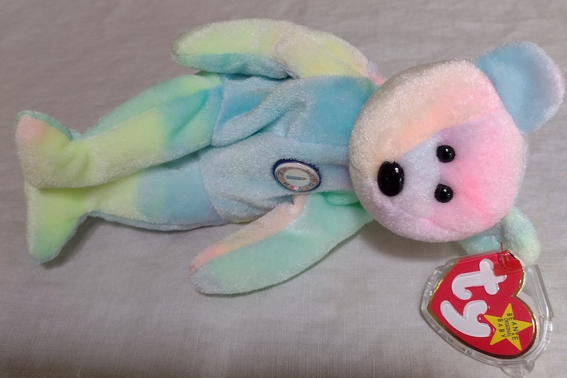 Vintage TY BB Bear. Birthday Beanie Babies Collection Year 1999 ...